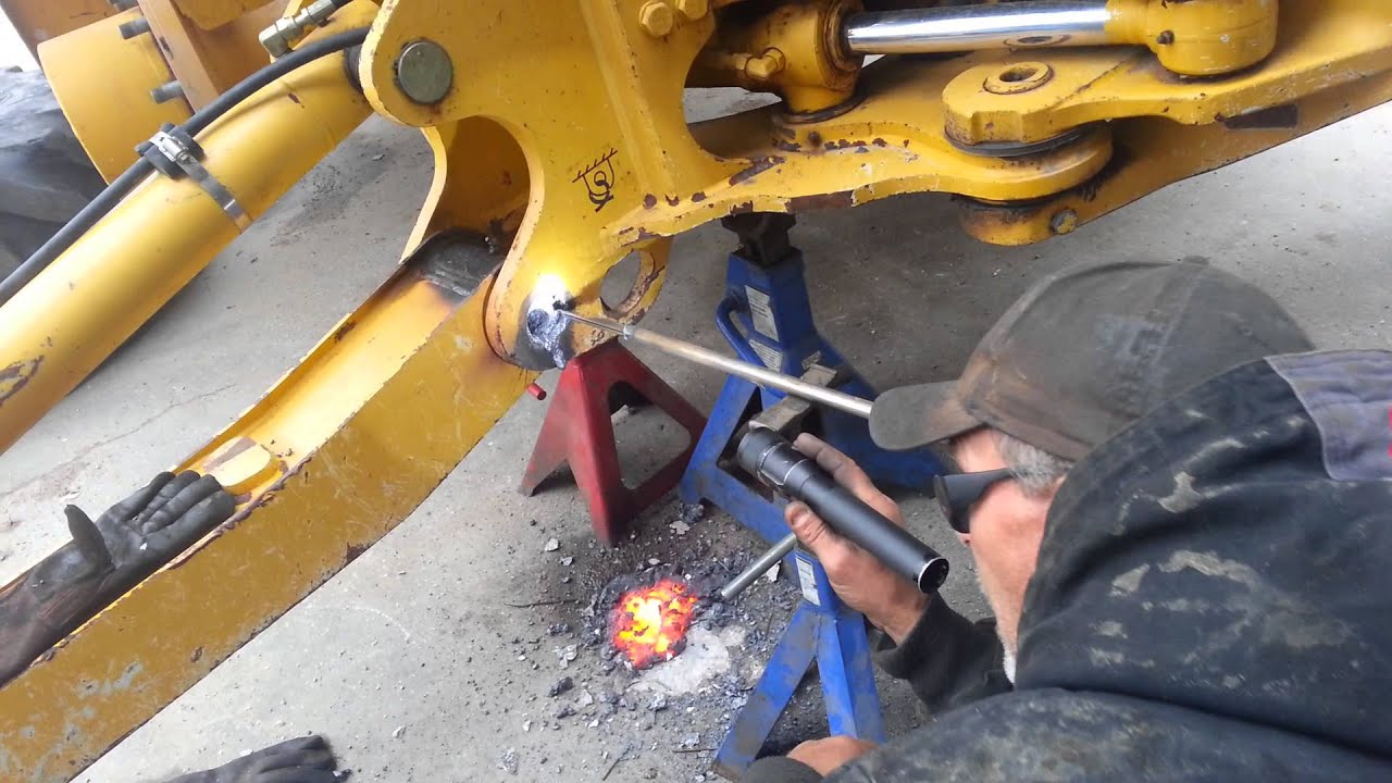 Oxygen lance at work