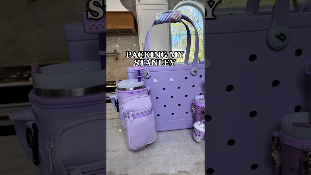 Packing Stanley Cups for mommy and daughter #asmr #stanleycup #packmystanley #restock #organization
