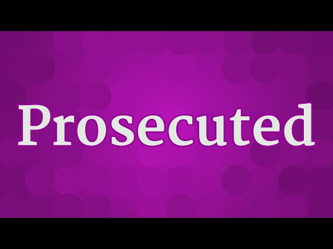 PROSECUTED pronunciation • How to pronounce PROSECUTED