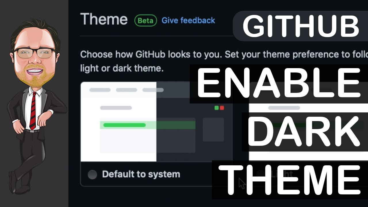 Github Enable Dark Mode