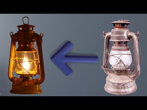 Restoring a Rusty Antique Oil Lamp⏳ | Incredible Transformation!✨