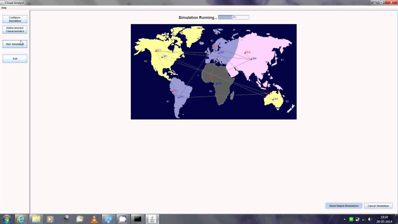 Simulation and performance analysis of a large scaled internet aplicationFacebook on cloud Computing