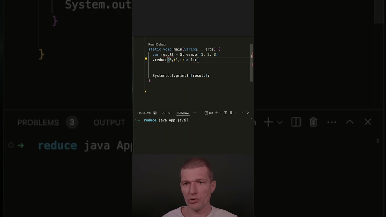 What is Stream.reduce()? #java #shorts