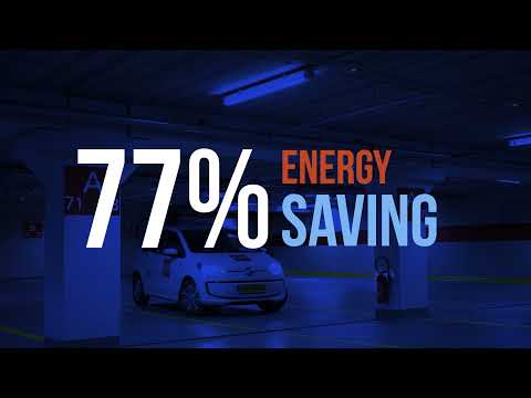 Saving 77% energy in the lux-Airport car park