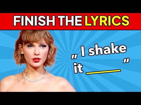 FINISH THE LYRICS - Taylor Swift 1989 (Taylor's Version) šµ | Music Quiz