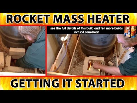 starting a rocket mass heater