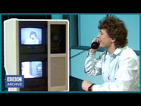 1986: The first VIDEO PHONE call made in Britain | Tomorrow’s World | Retro Tech | BBC Archive
