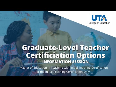 Info Session: Master of Education in Teaching + Teacher Certification Only at the Graduate Level