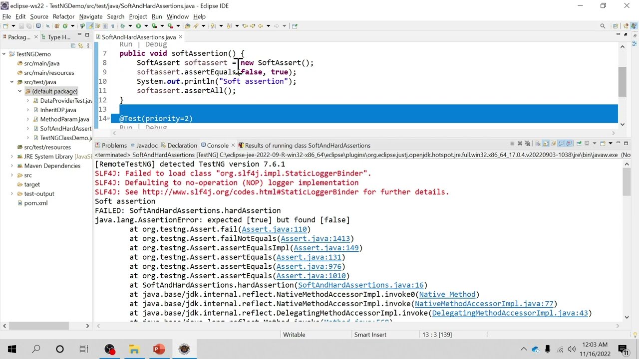 TestNG Assertions | Soft assertion and Hard assertion in Selenium TestNG