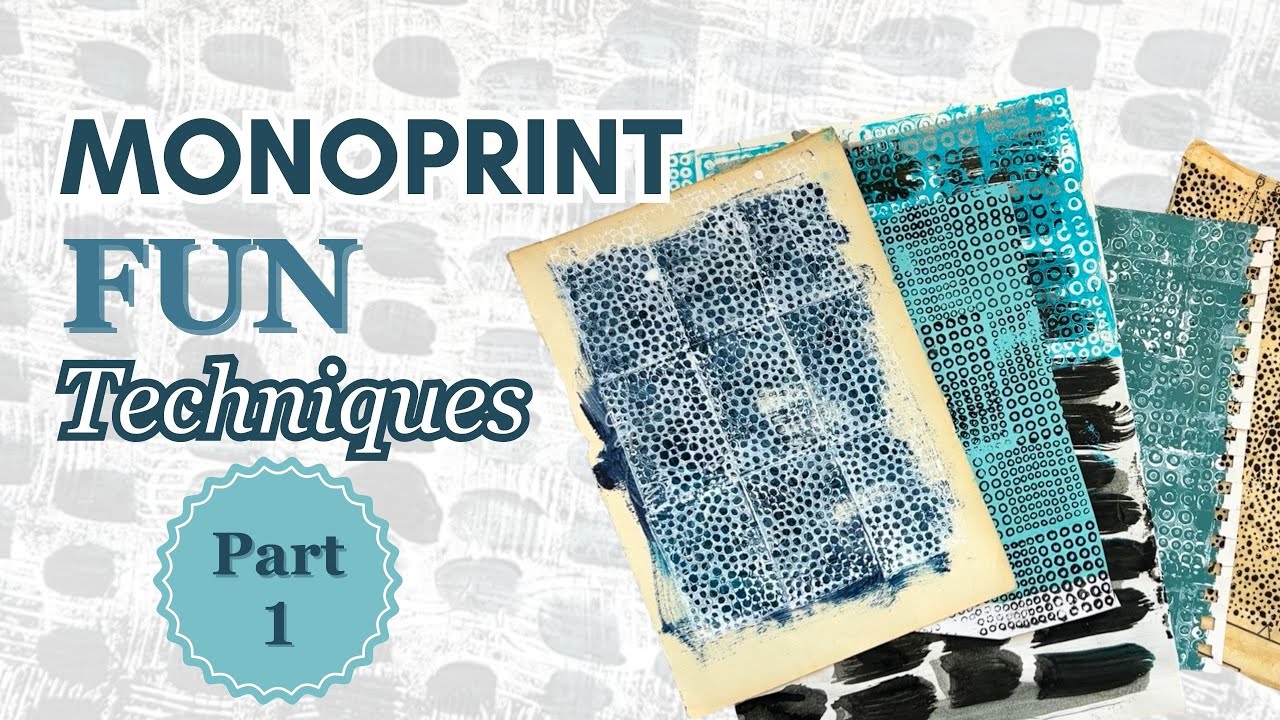 Monoprint Tutorial - creating beautiful collage papers