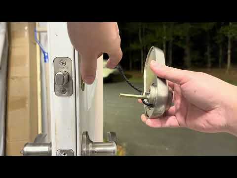 Installing Kwikset Halo keypad deadbolt