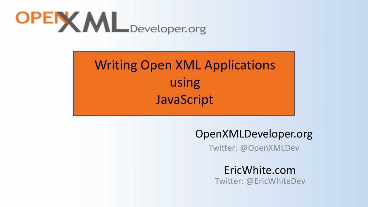 JavaScriptOpenXmlPOC