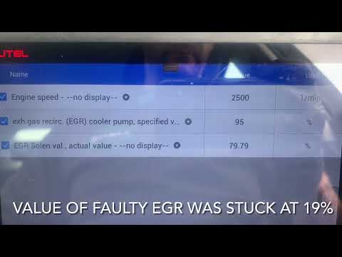 P0403 egr fault VAG engine Audi CAGB FIXED live data old and new egr