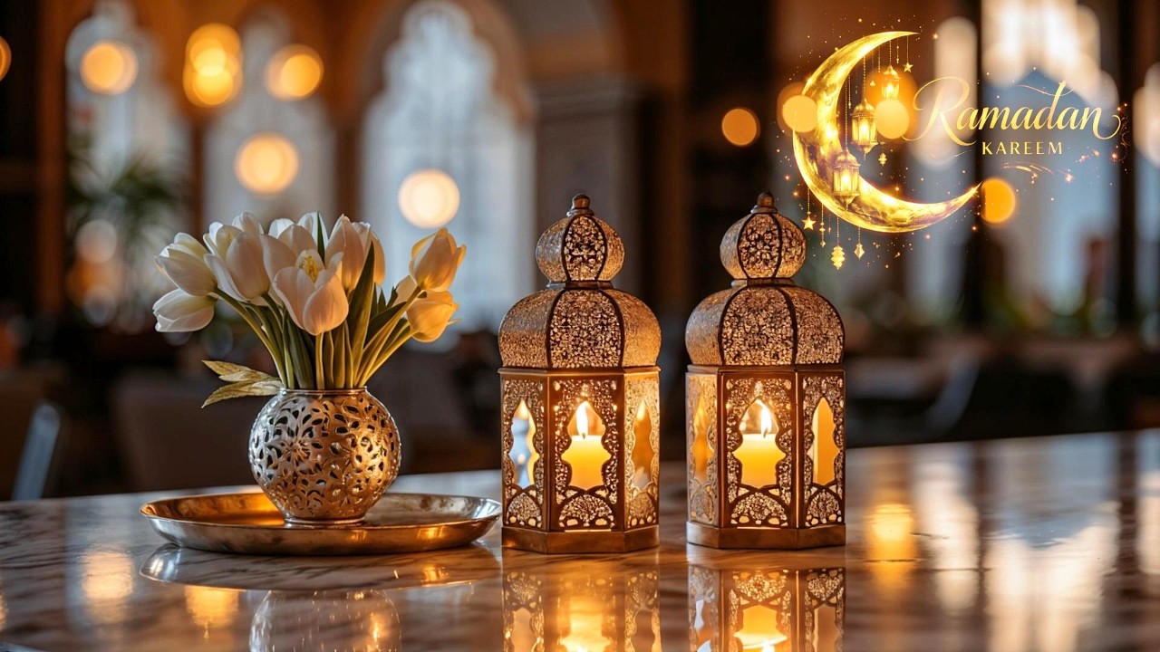Relaxing Islamic Ambience | Cozy Ramadan Background  خلفية شاشة متحركة في رمضان | Tv Art