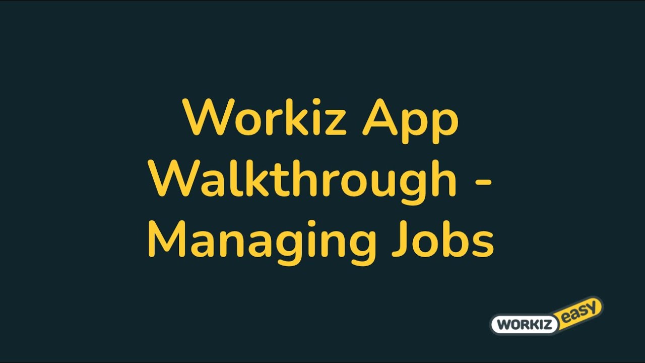 Workiz App Walkthrough | Managing Jobs