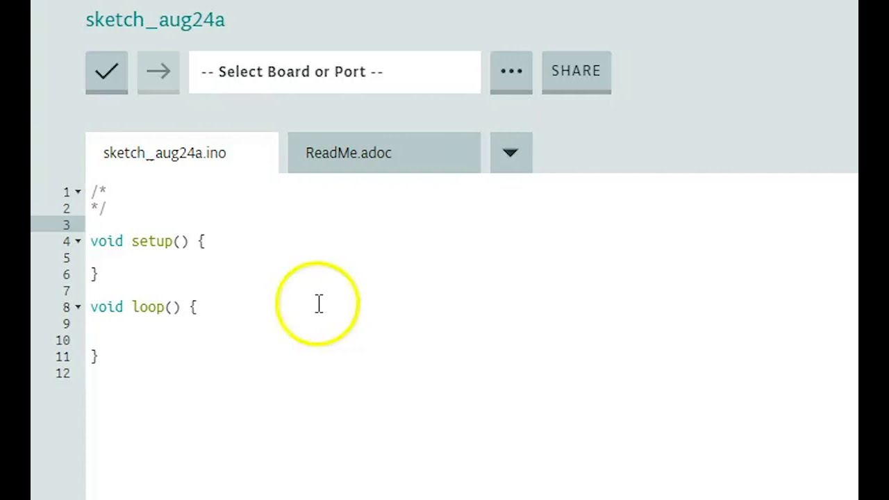 Arduino Lesson 1 - Blink Code