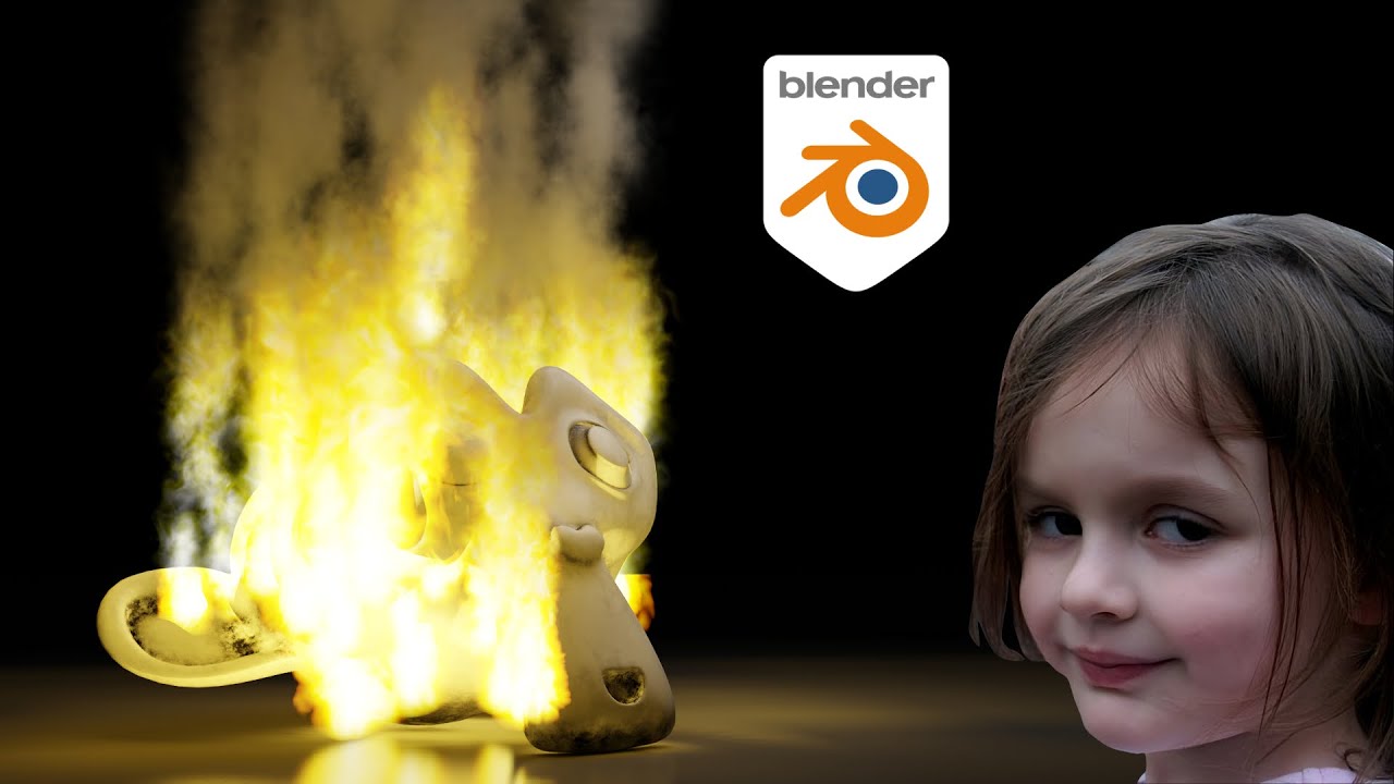 Real-time Fire with geometry nodes, Blender