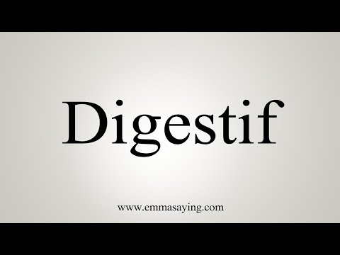 How To Say Digestif