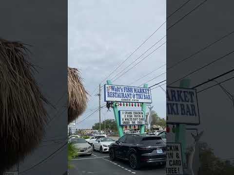 Walt’s Fish Market, Tiki in Sarasota, FL. Best Seafood #seafood #sarasota #shorts