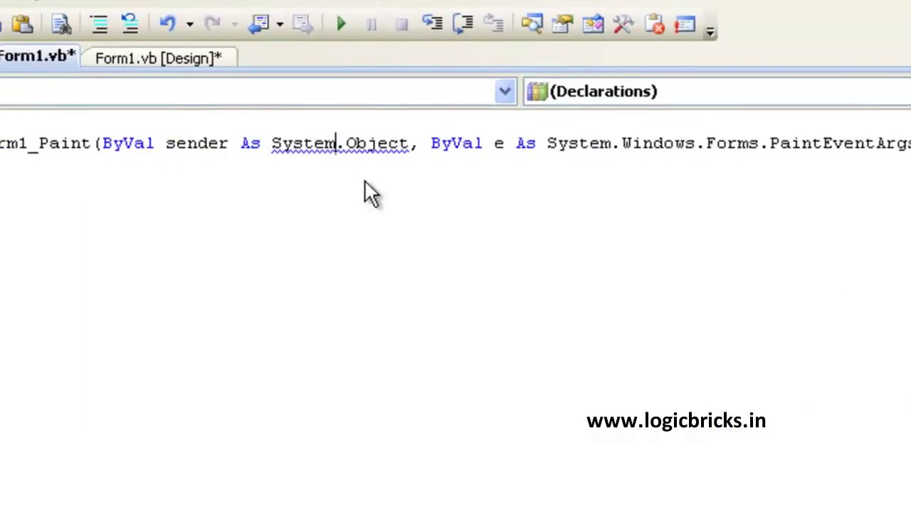 Visual Basic tutorial Drawing graphics to a form