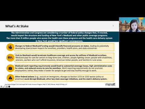 Webinar: How Federal Budget Cuts Could Impact New York’s Public Insurance Programs