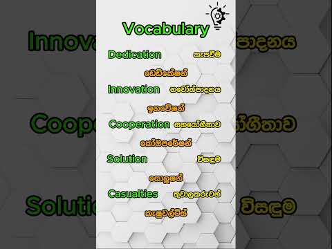5 Inspiring Words in English & Sinhala! 🌟📚