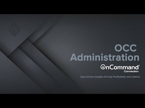 OCC Account Admin Overview