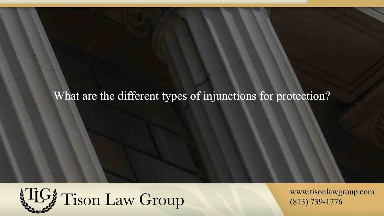 What are the different types of injunctions for protection?