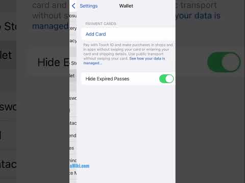 Hide Expired Passes Apple Wallet Turn on/off 💳 Enable/Disable Hide Expired Passes in iPhone Wallet