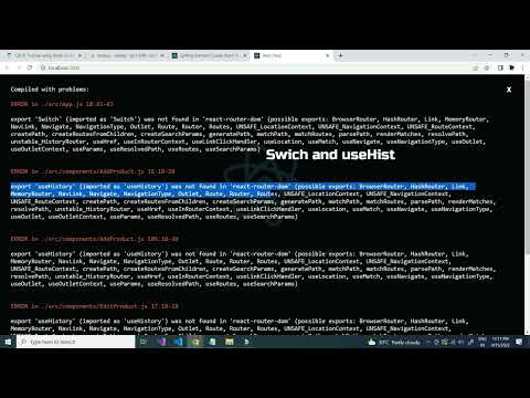 Switch was not found in react-router-dom -Nodejs