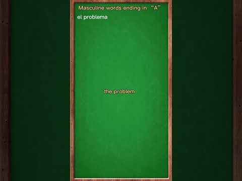 Spanish masculine words ending in "a"