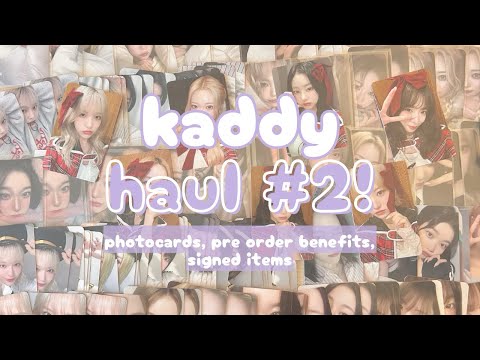 k-address haul #2! photocards, pre order benefits, signed items