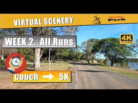 Couch To 5K Week 2 - All runs | Start Running | Virtual Scenery with Timer