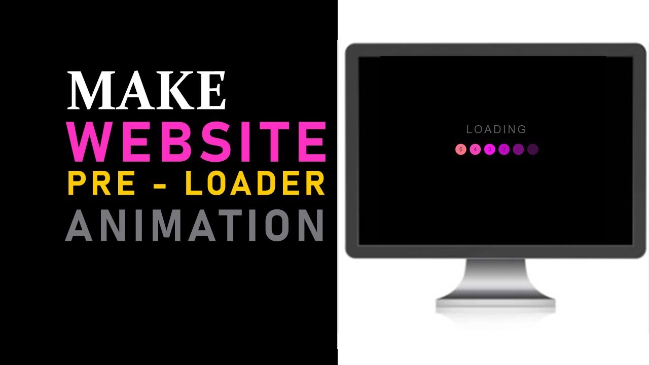 How To Make Website Preloader Animation With HTML CSS | Easy To Make Preloader