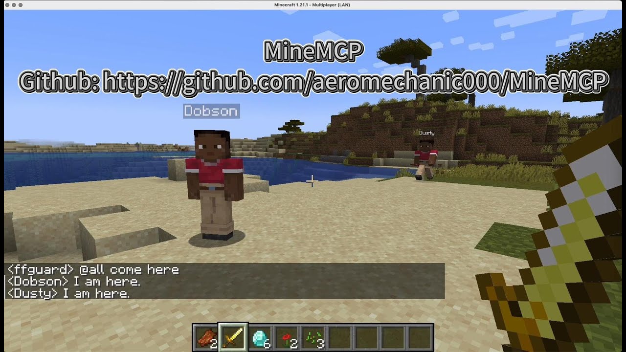 MineMCP: LLM-Driven Minecraft Agents in Python