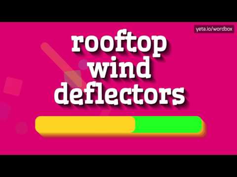 ROOFTOP WIND DEFLECTORS - HOW TO PRONOUNCE IT!?