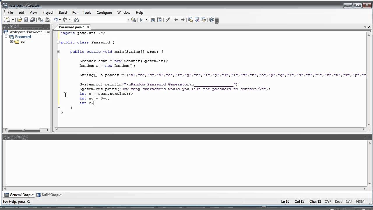 Java Tutorial #11 *PROGRAM* Random Password Generator