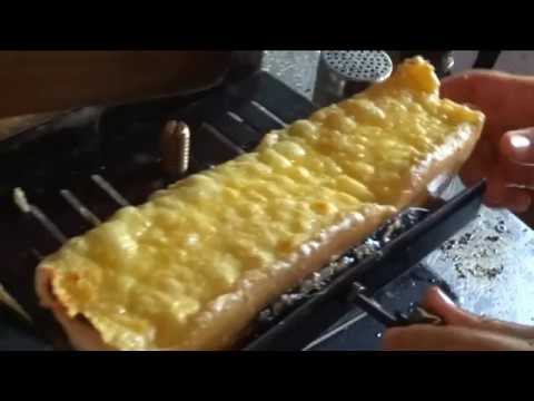 Swiss Cheese,Soft Warm Cheese, Raclette Cheese, Toasted Cheese Sandwich,Street Food in London