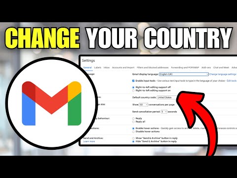 How To Change Country of Gmail Account
