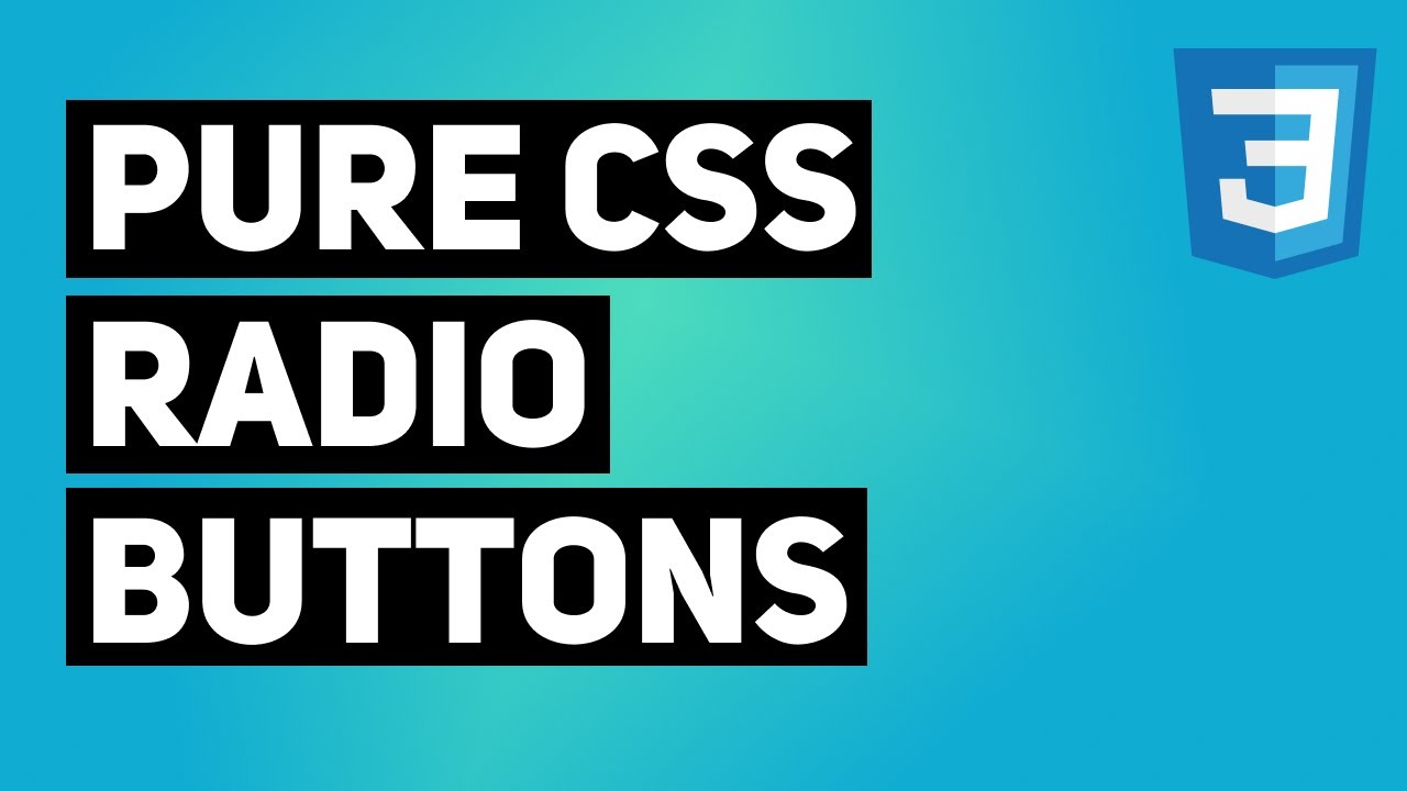 Custom CSS Radio Buttons (No JS) | Create Pure CSS Radio Button with Any Design