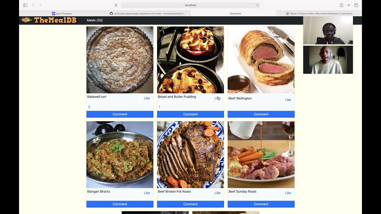 Microverse Javascript Capstone Project.