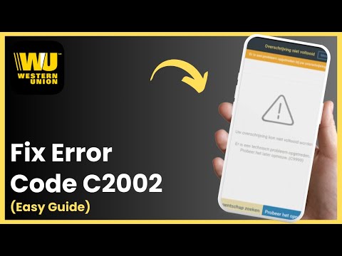 How To Fix Western Union Error Code C2002