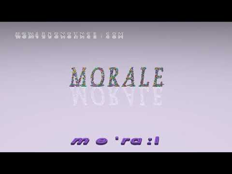 morale - pronunciation + Examples in sentences and phrases