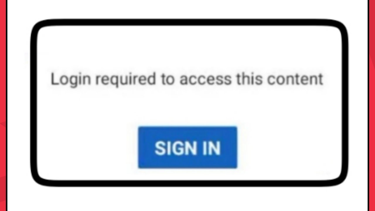How To Fix Login required to access this content Problem Solve
