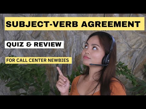 Grammar Test for Call Center Newbies - Subject-Verb Agreement