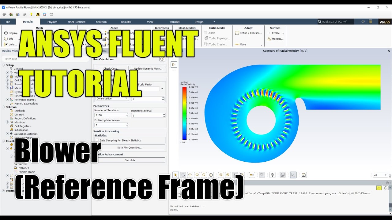 ✅ #Ansys Fluent Tutorial | Blower