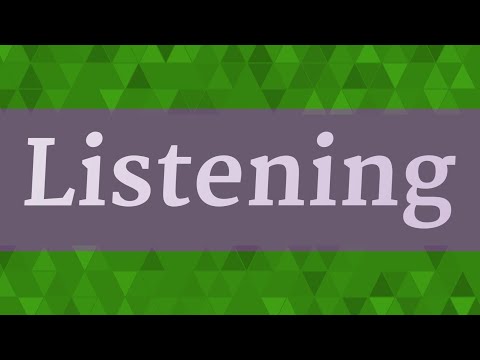 LISTENING pronunciation • How to pronounce LISTENING