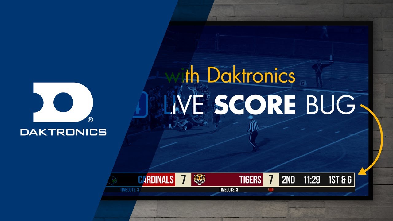 Daktronics Live Score Bug