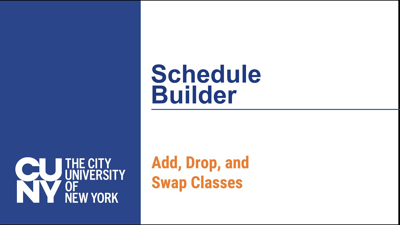 Add, Drop, Swap Classes