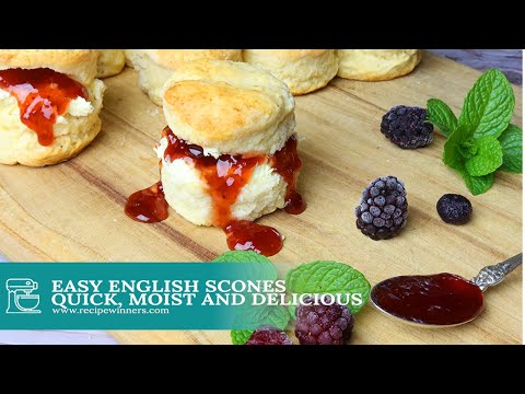 Easy English Scones - Quick, Moist and Delicious Scones